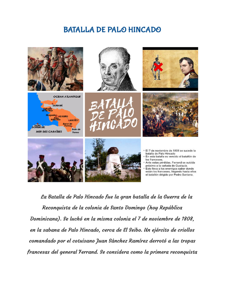 Batalla de Palo Hincado | PDF | Conflictos del segundo milenio ...