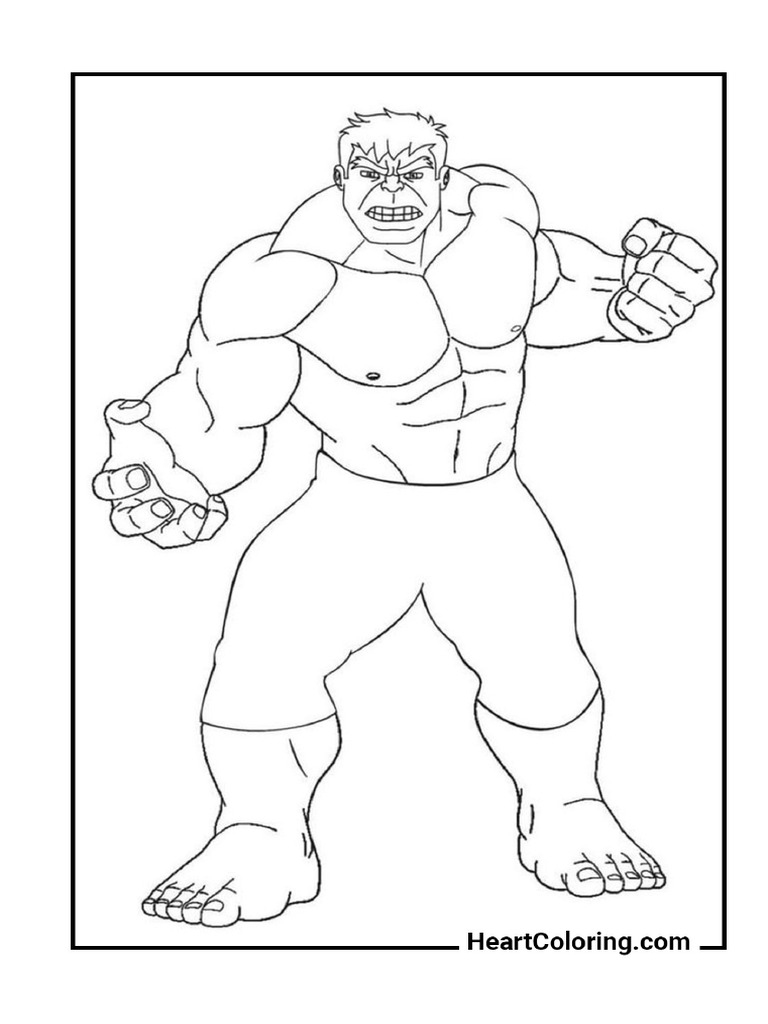 17 Bruce Hulk Coloring Pages | PDF