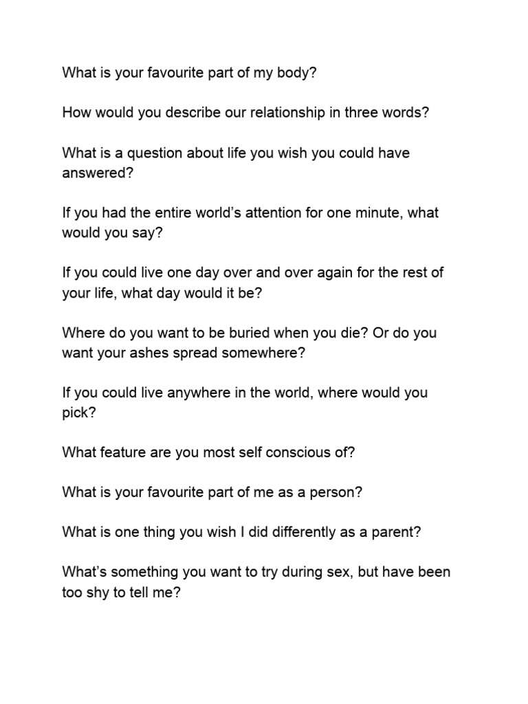 200 Conversation Starters Unumbered | PDF