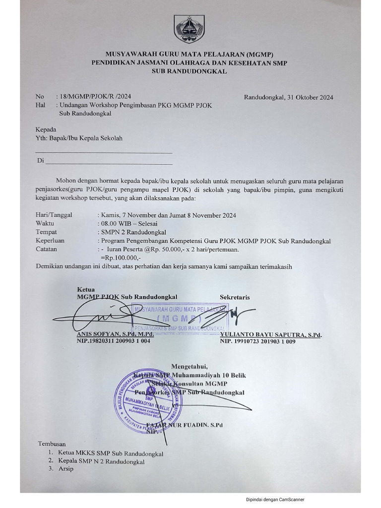 undangan workshop | PDF