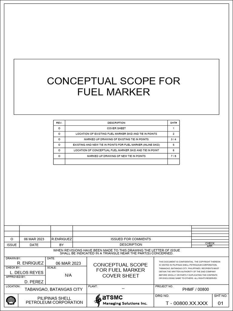 01 Conceptual Scope For Fuel Marker | PDF
