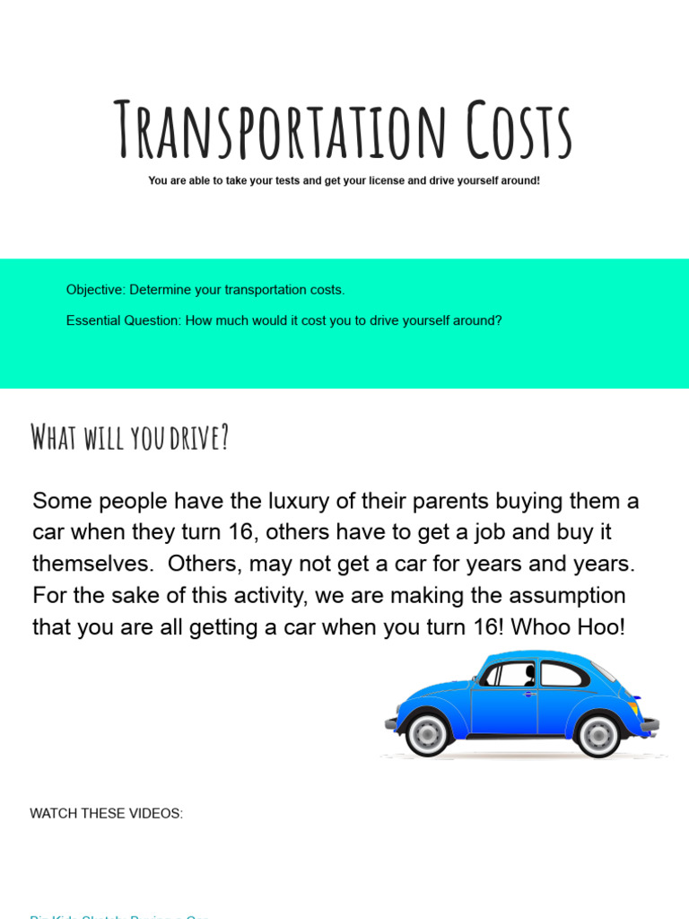 Jackson - Transportation Costs | PDF | Fuel Economy In Automobiles ...
