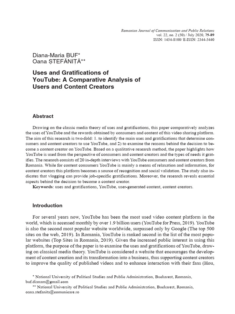 Admin,+journal+manager,+buf Stefanita | PDF | You Tube | Social Media