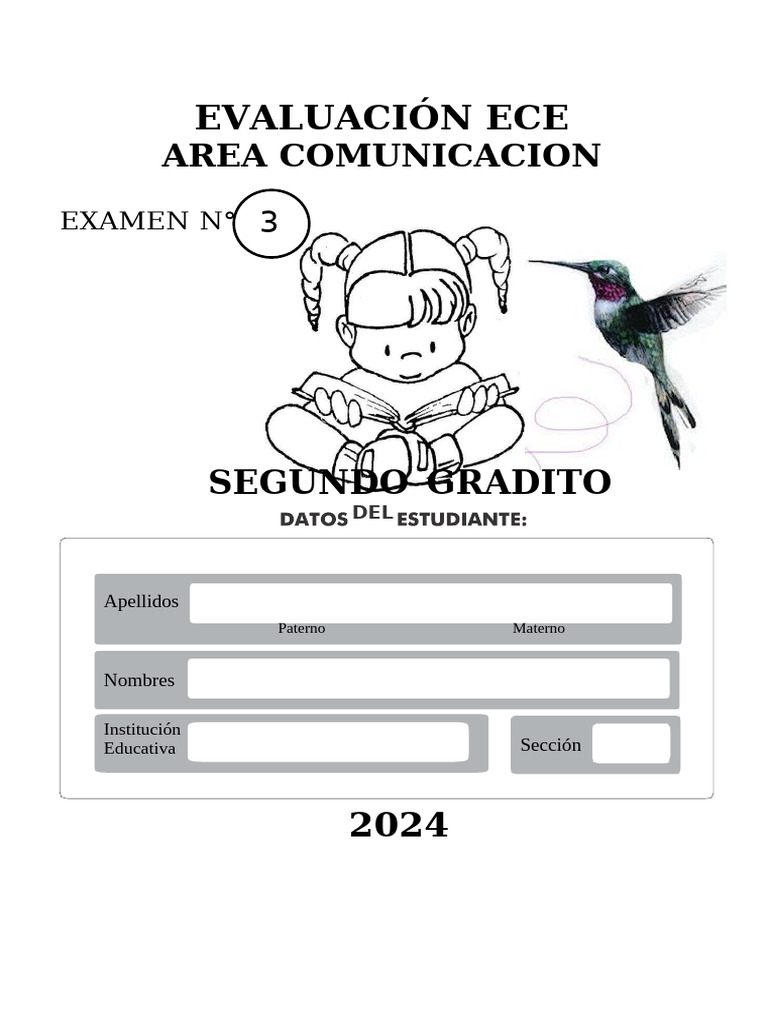 EVALUACIÓN ECE 3 | PDF