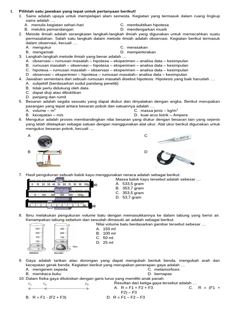 Soal PTS GJL Ipa Vii CG Dwi | PDF