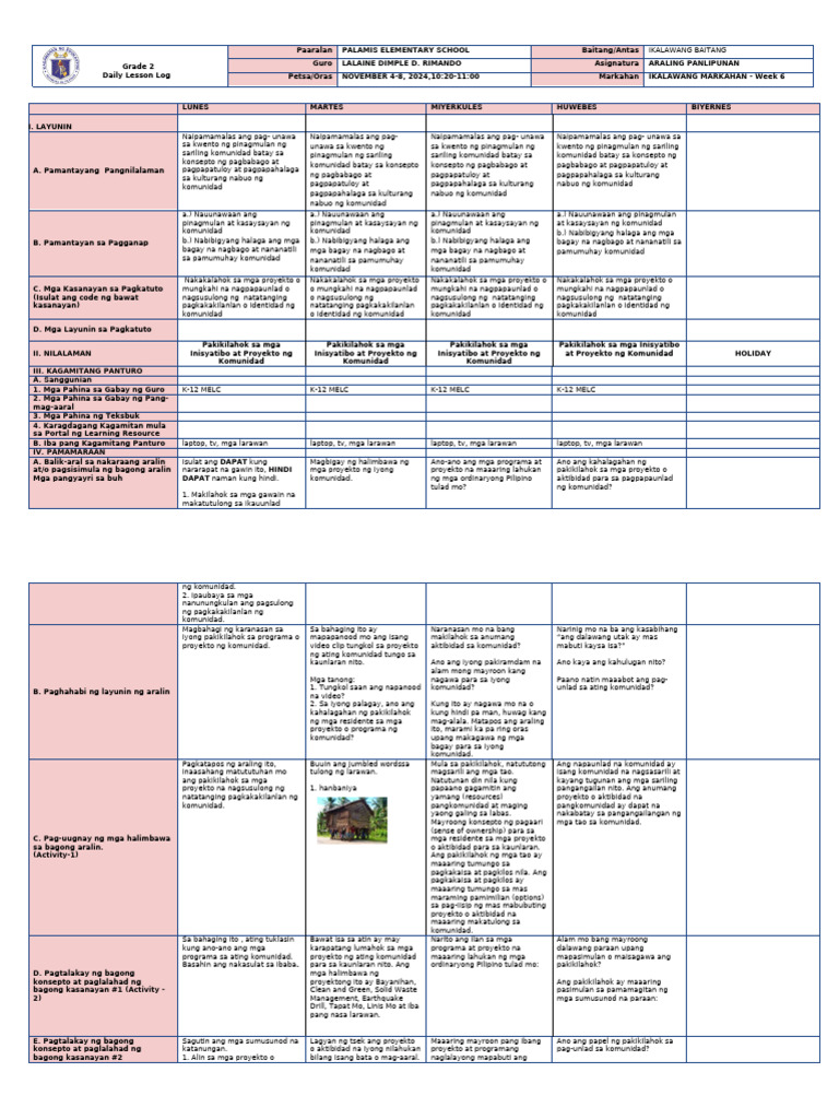 Q2-Week6-Dll-Ap 2 | PDF