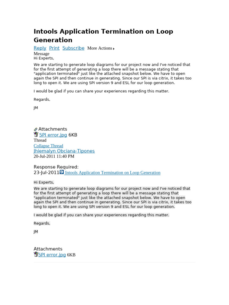 Intools Application Termination on Loop Generation | PDF | Computer Networking | System Software