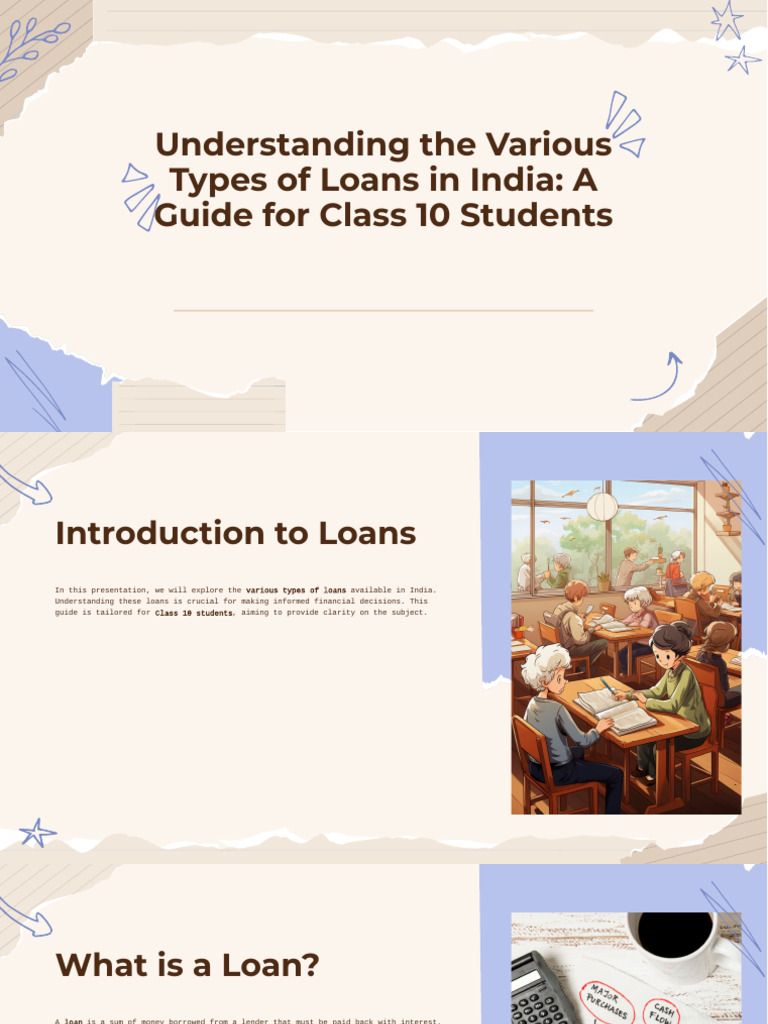 Slidesgo Understanding The Various Types of Loans in India A Guide For ...