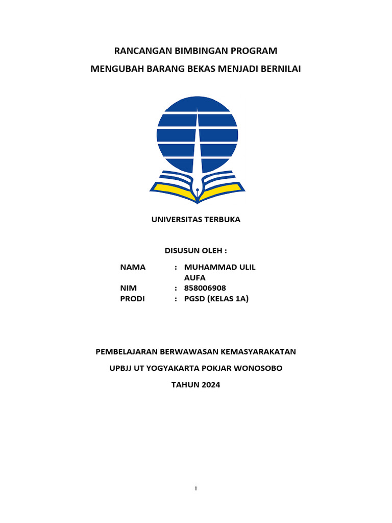 Rancangan Kegiatan Mengubah Barang Bekas Menjadi Bernilai (PBK) Baru | PDF | Karier ...