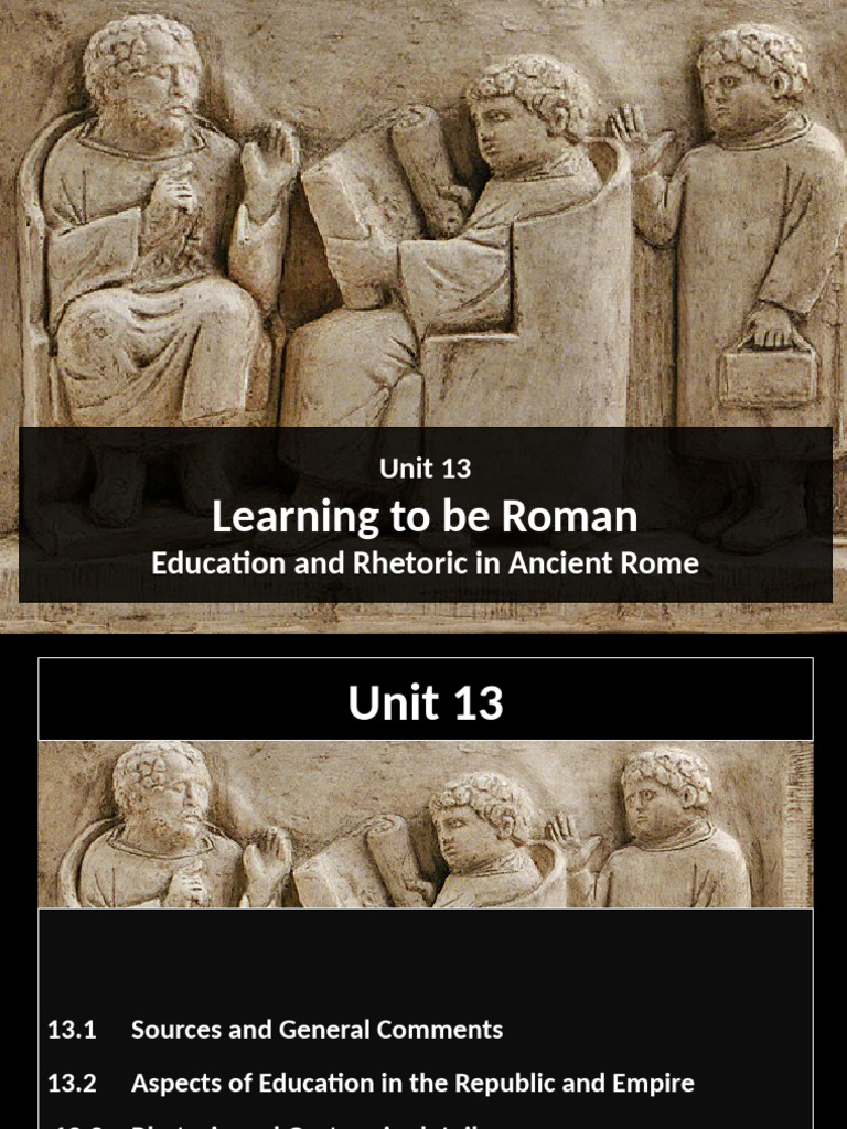 13-Roman Education - Tagged | PDF | Rhetoric | Cicero