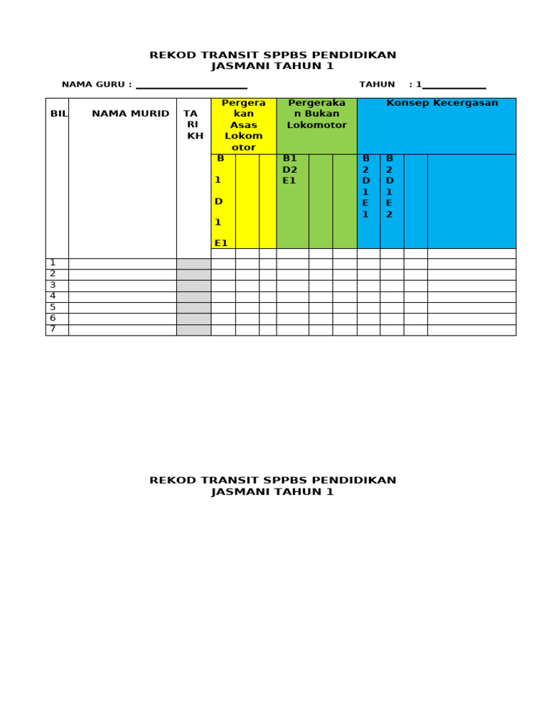 Rekod Transit PJK | PDF