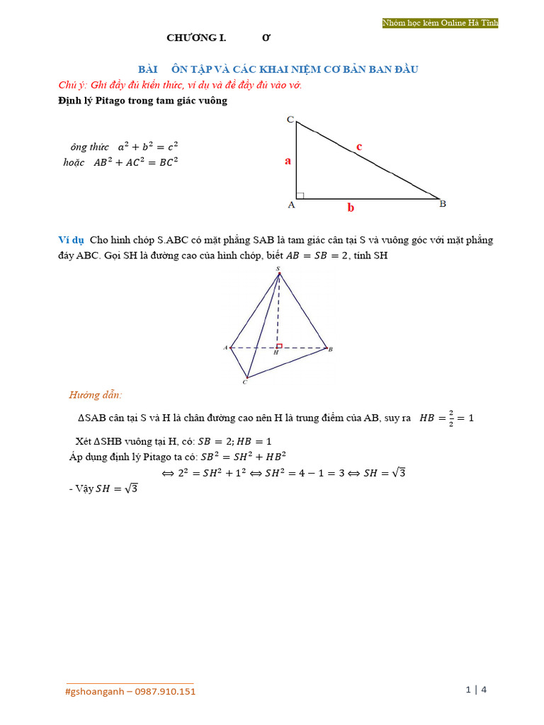 c1 b1 Vecto Trong KG P1 | PDF