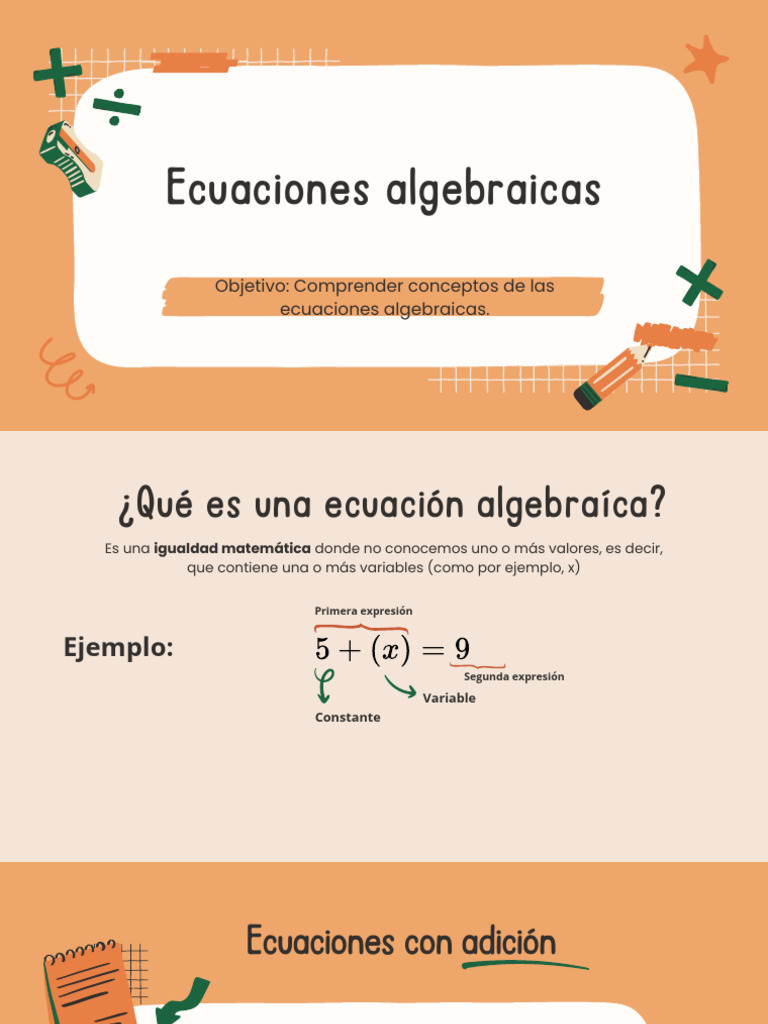 Ecuaciones Algebraicas | PDF