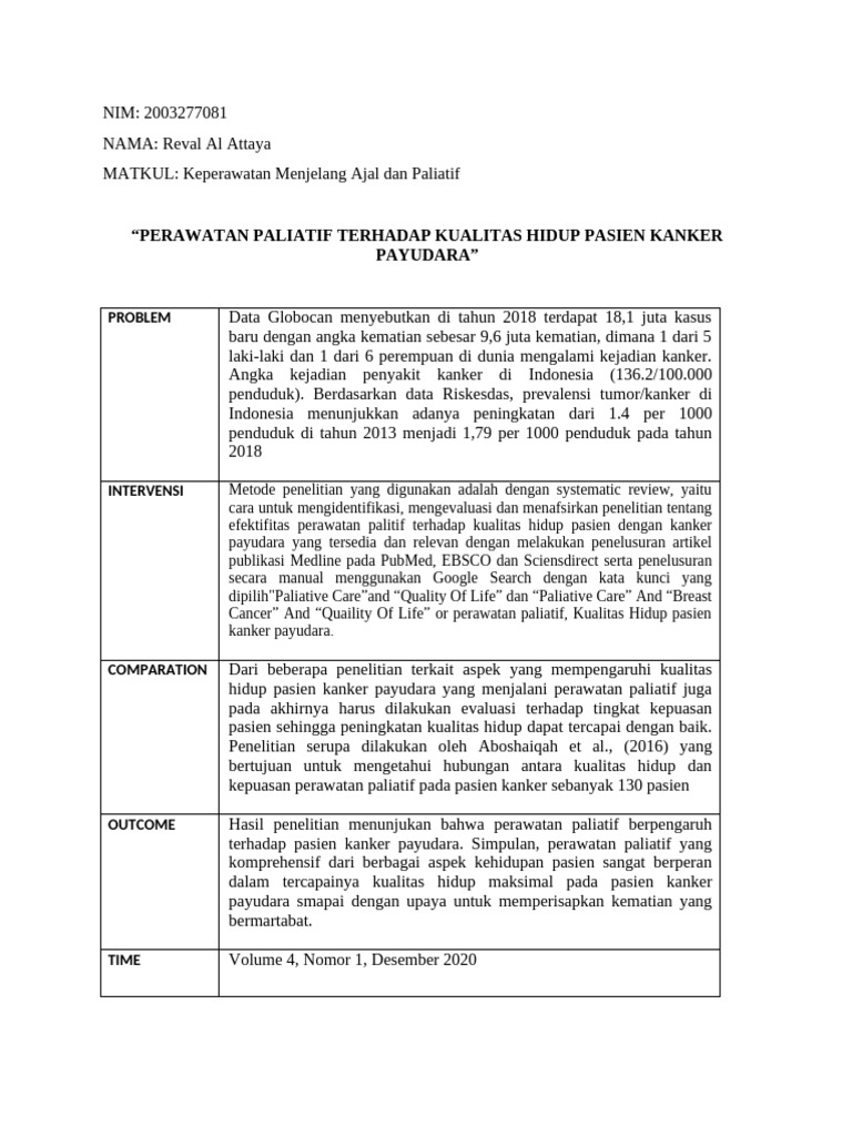 Nim 2003277081 Reval Al Attaya TK3 B | PDF