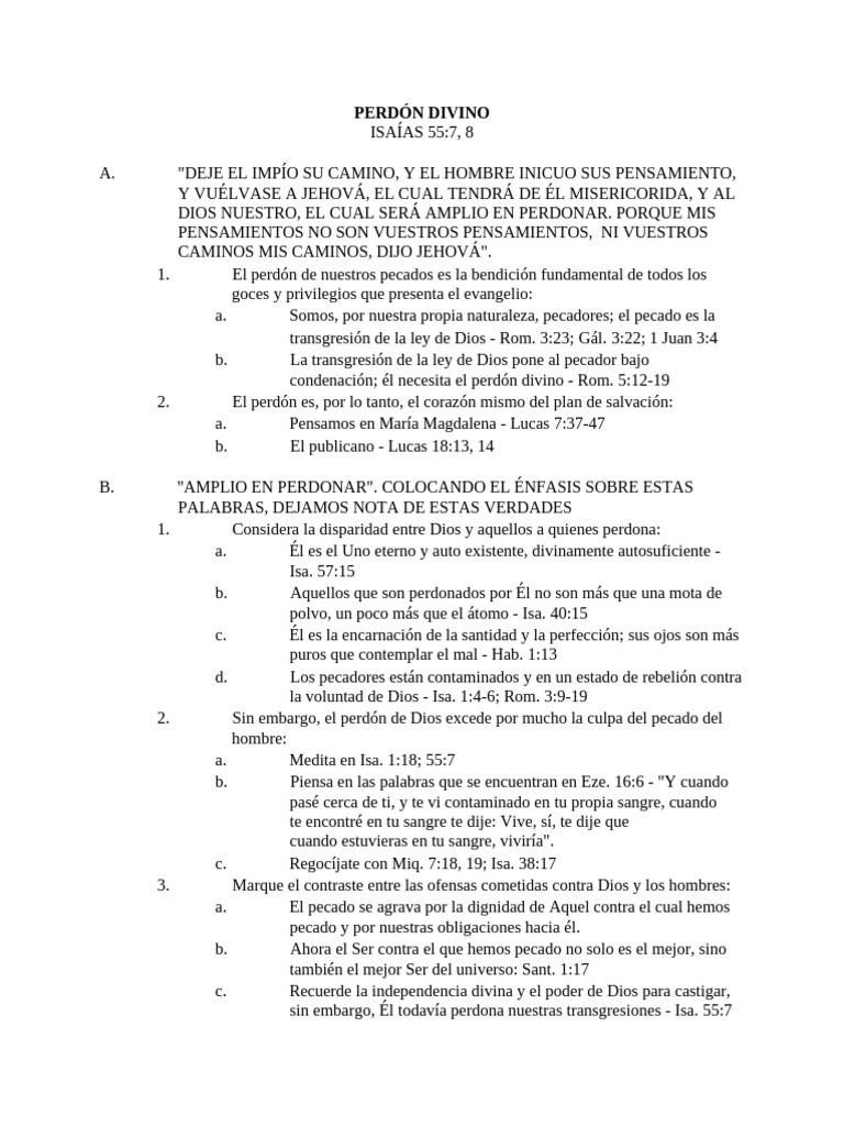 El Poder del Perdón Divino en Isaías | PDF | Pecado | Perdón