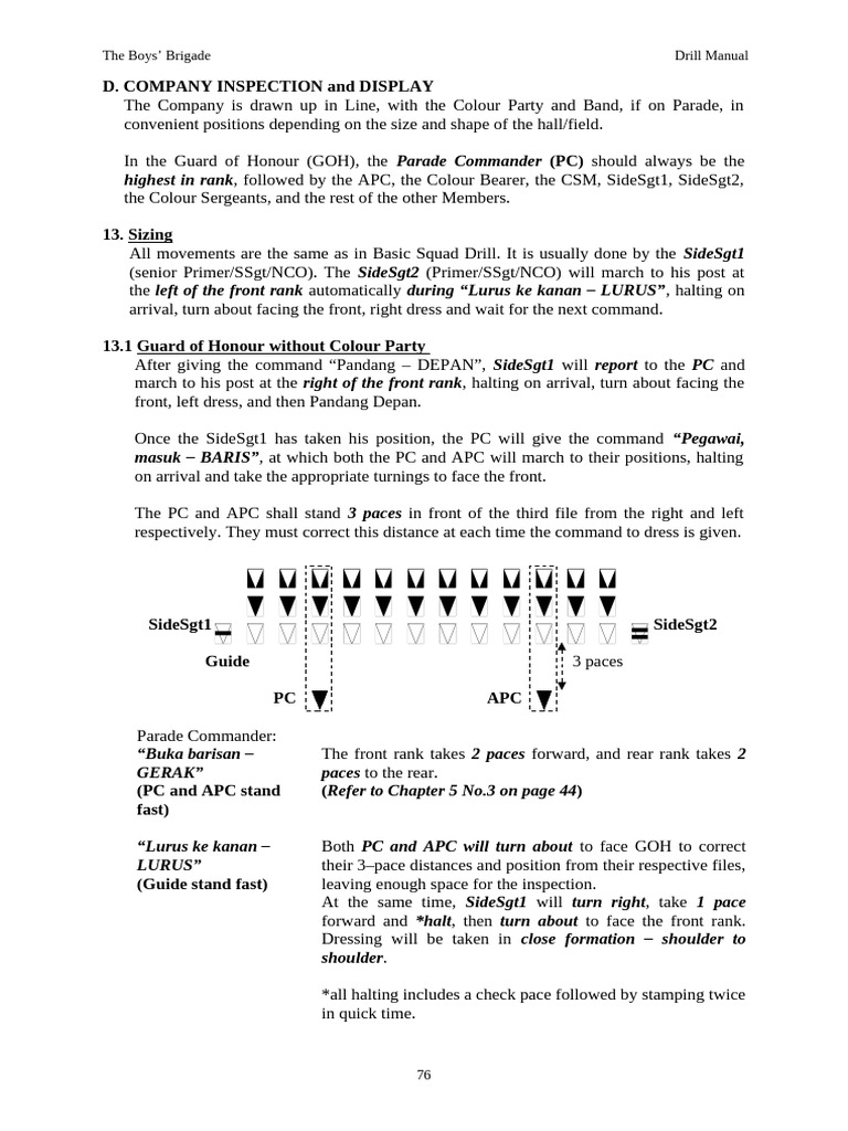 Chapter 8b - Ceremonial (GOH) | PDF | Staff Sergeant | Company (Military Unit)