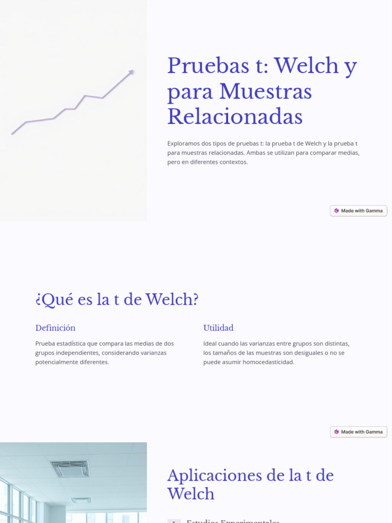 Pruebas T Welch y para Muestras Relacionadas | PDF