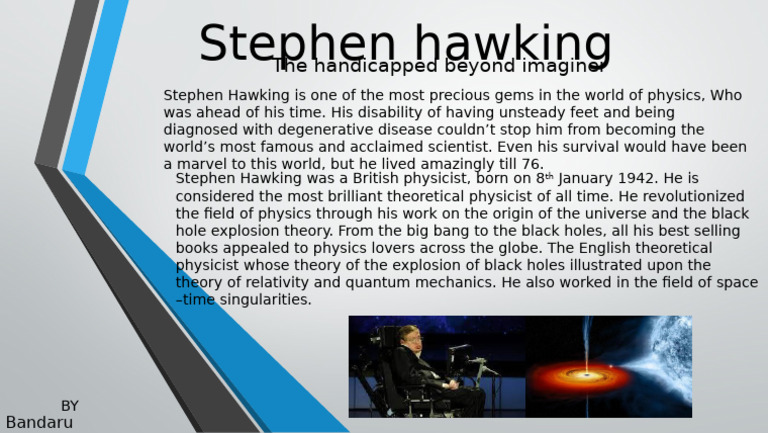 Stephen Hawking | PDF | Social Science | Science & Mathematics