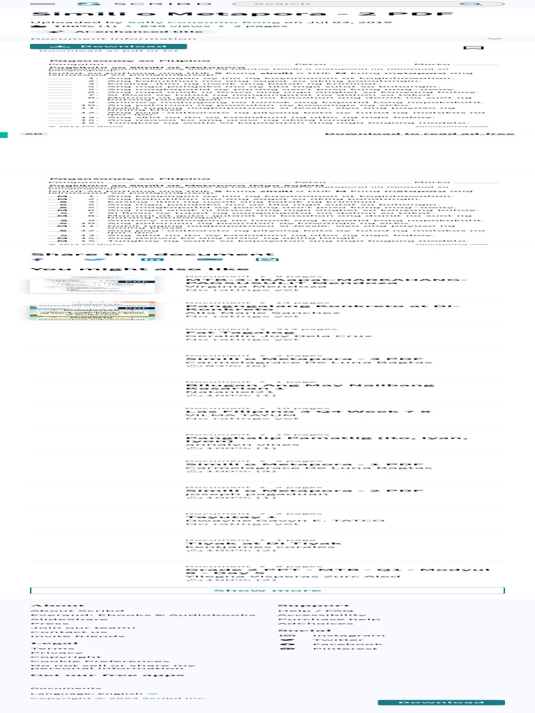 Simili o Metapora - 2 PDF | PDF