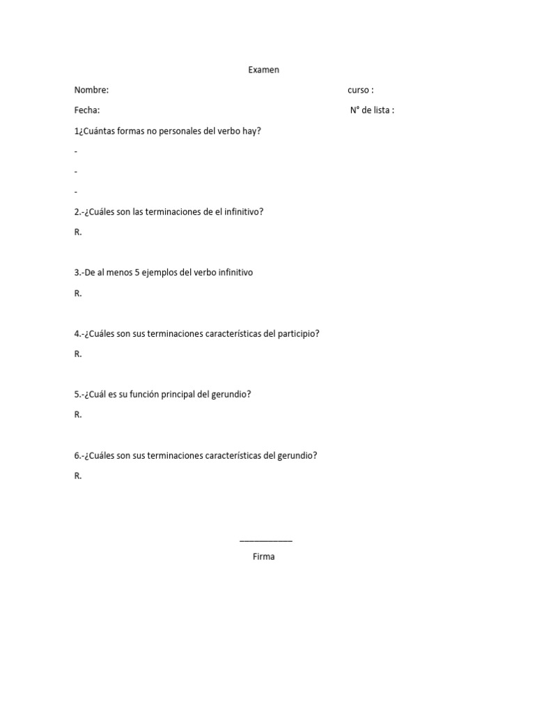 Examen de Lenguje | PDF