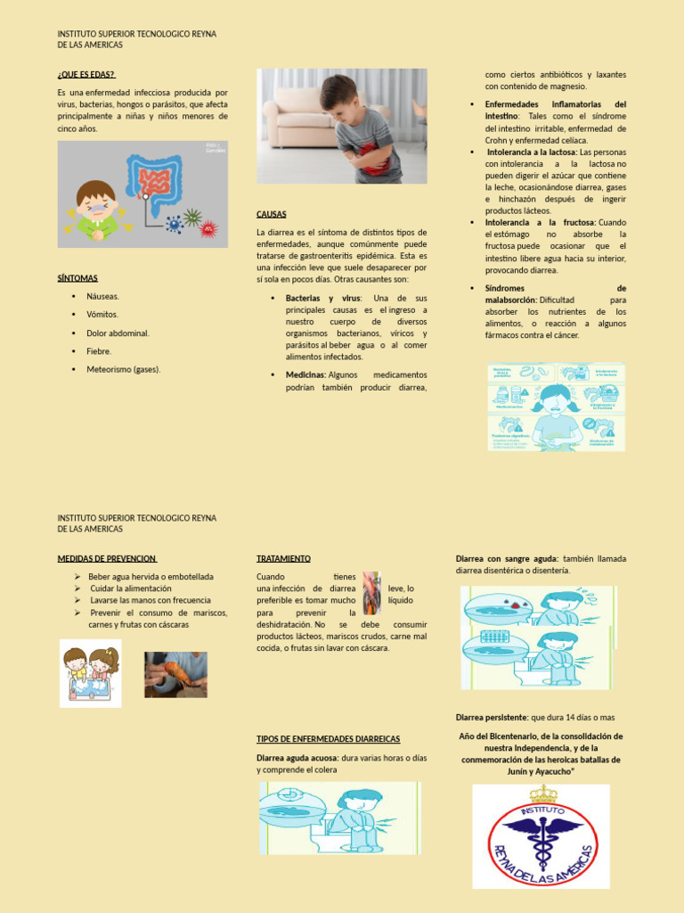 Triptico EDAS | PDF | Diarrea | Gastroenterología