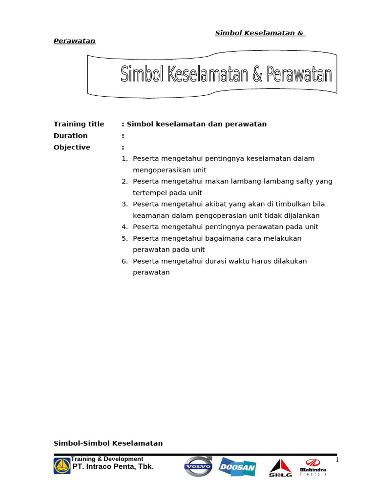 Simbol Keselamatan Dan Perawatan | PDF