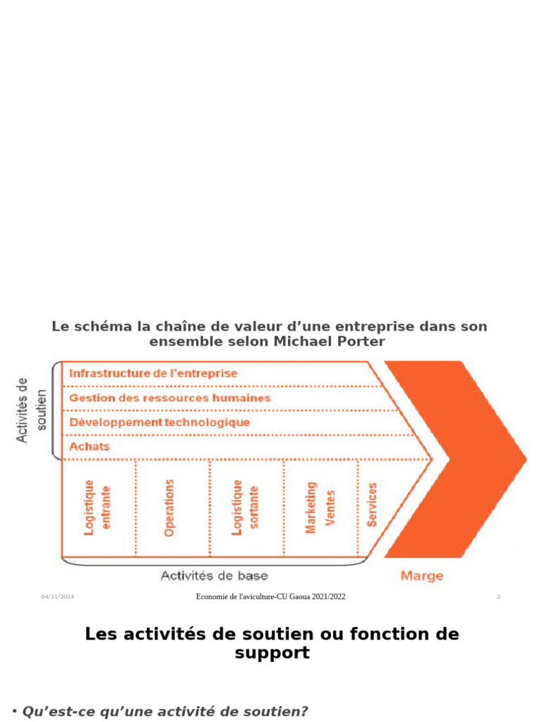 TD Chaine de Valeur Poulet PAC | PDF | Chaîne de valeur | Business