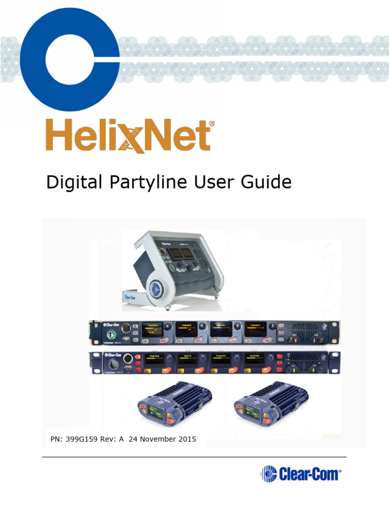 HelixNet Partyline User Guide 399G159A | PDF | Headphones | Network ...