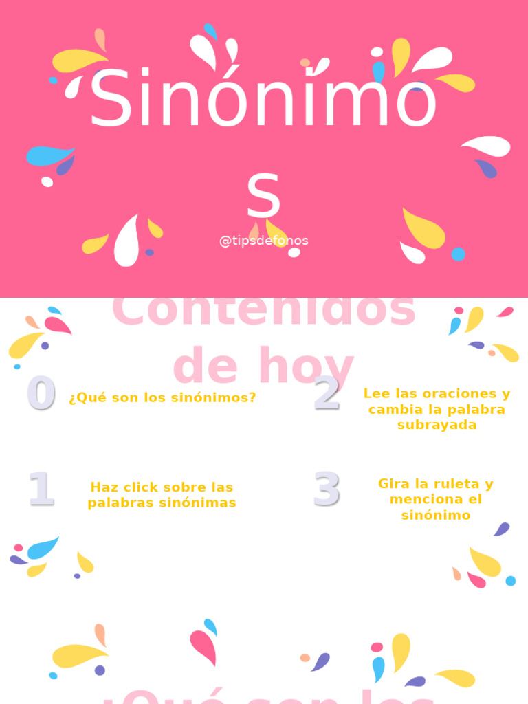 Sinónimos | PDF