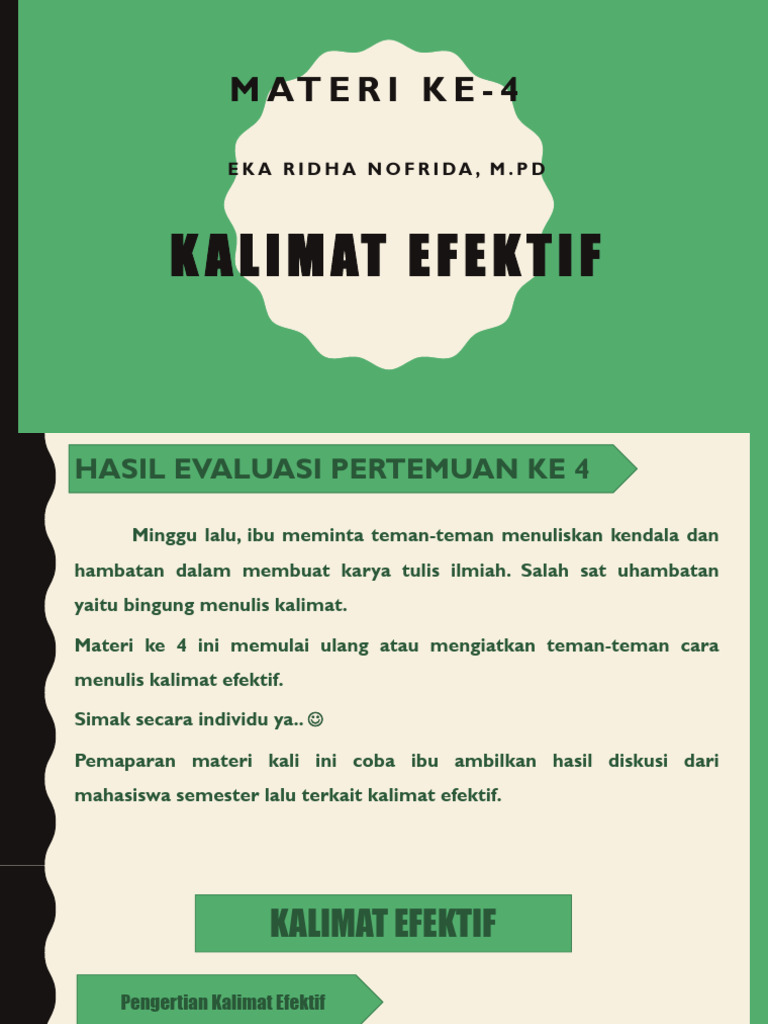 MATERI PERTEMUAN 5 KTI Materi 4 13 Oktober 2020 | PDF