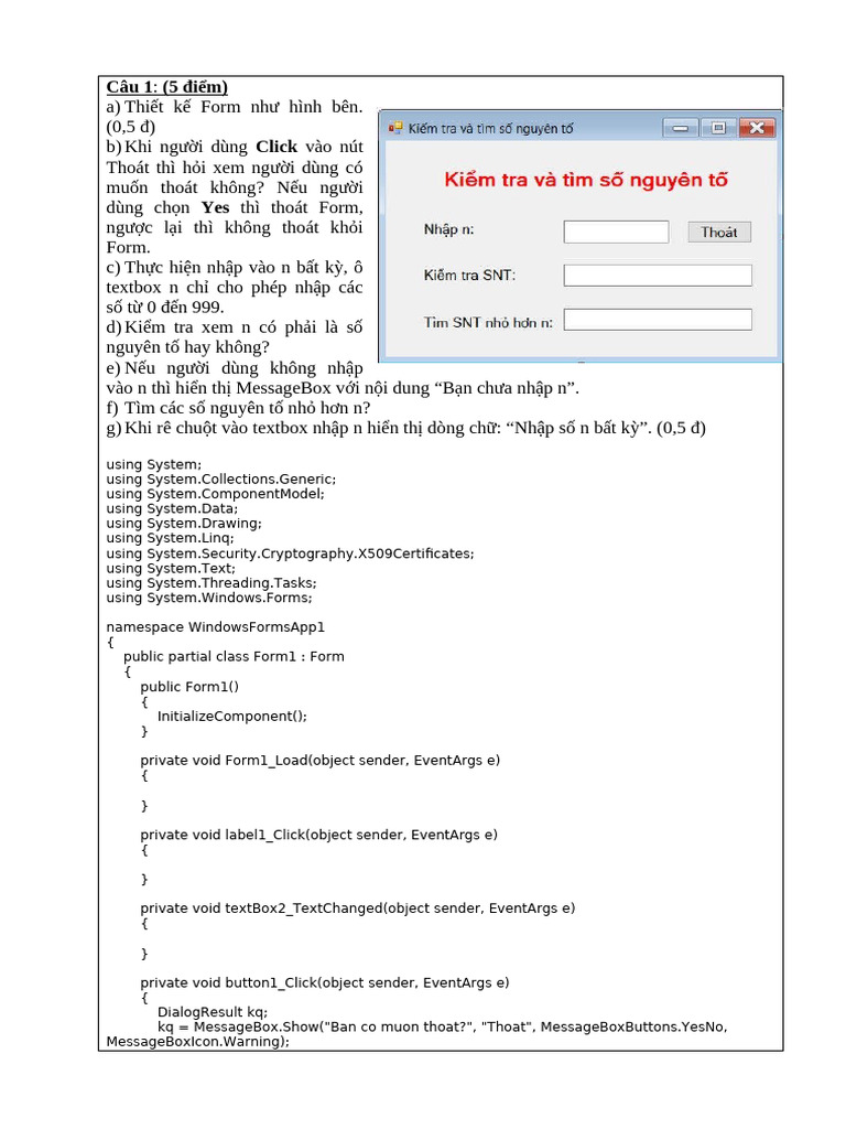 ĐỀ CƯƠNG LT WINDOWS | PDF