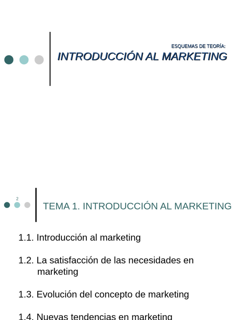 Esquemas de Introduccion Al Marketing | PDF | Marketing | Mercado (economía)