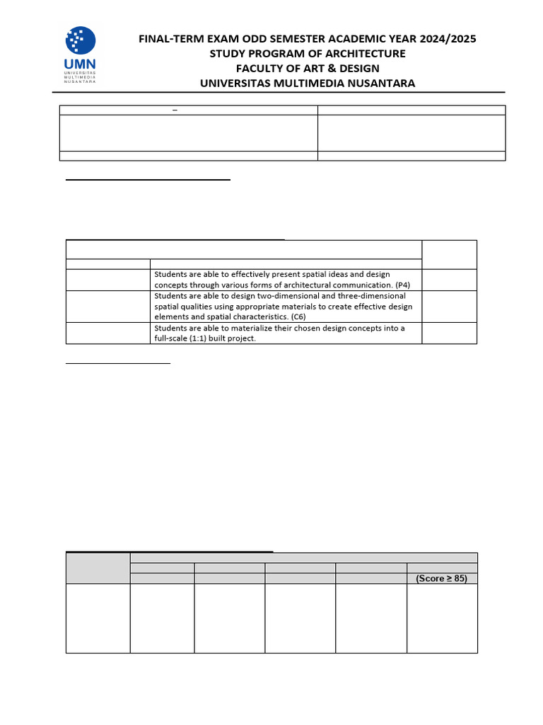 ARS 121-Final-Term Exam-2024 - 2025 | PDF | Design | Liberal Arts Education