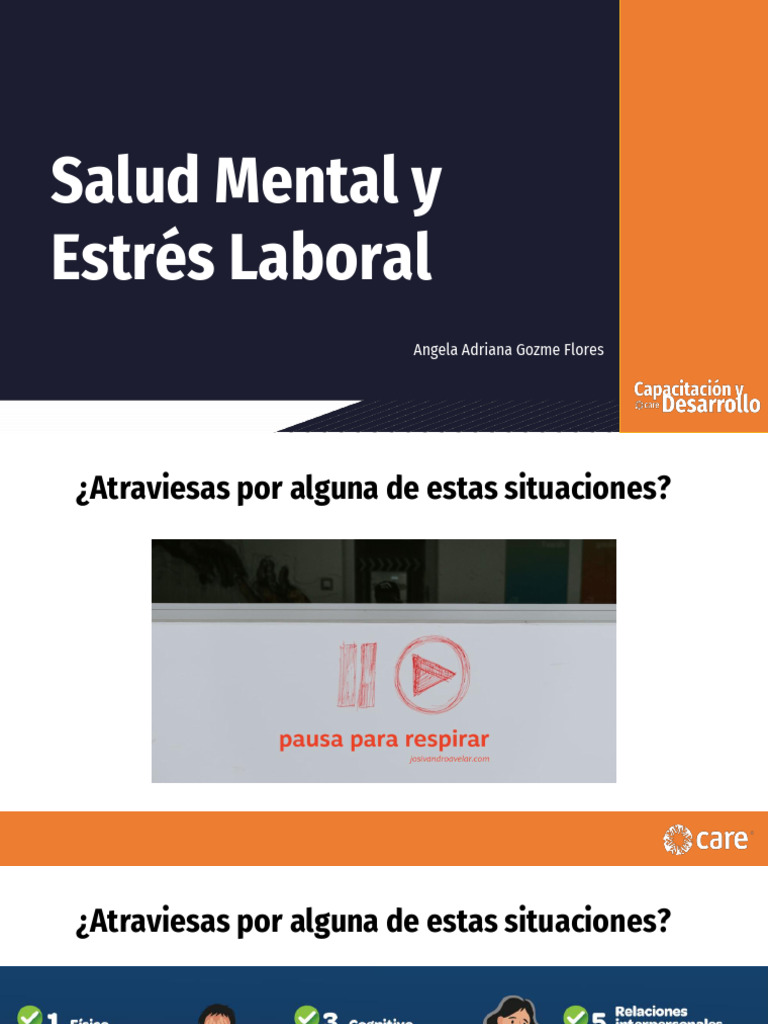 Salud Mental y Estrés Laboral | PDF | Estrés (biología) | Burnout ...