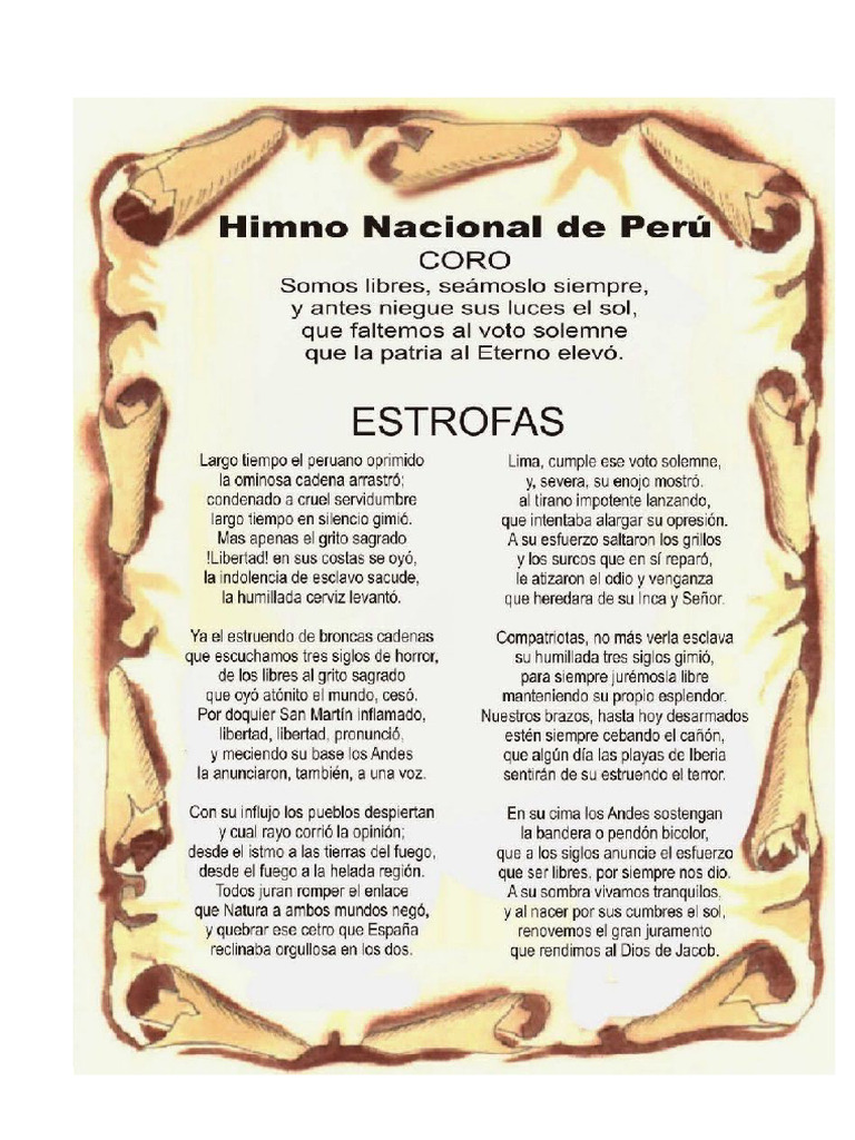 Himno A Chincha - Peru | PDF