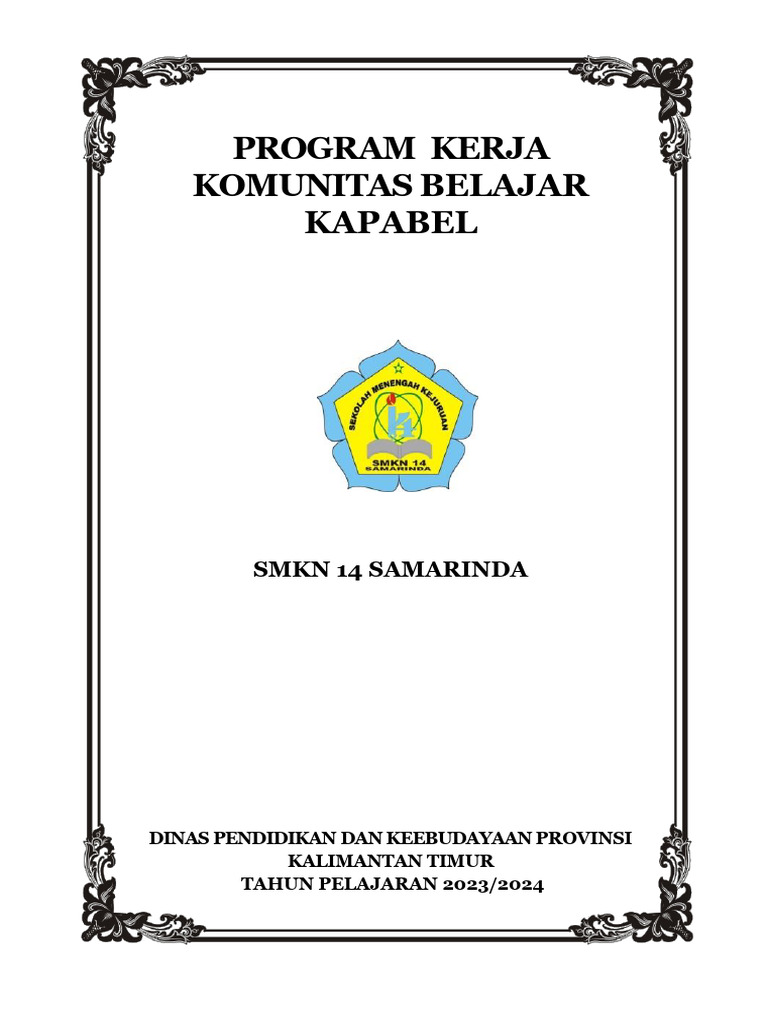 Laporan Dan Program Kerja Komunitas Belajar Genap 2024 | PDF
