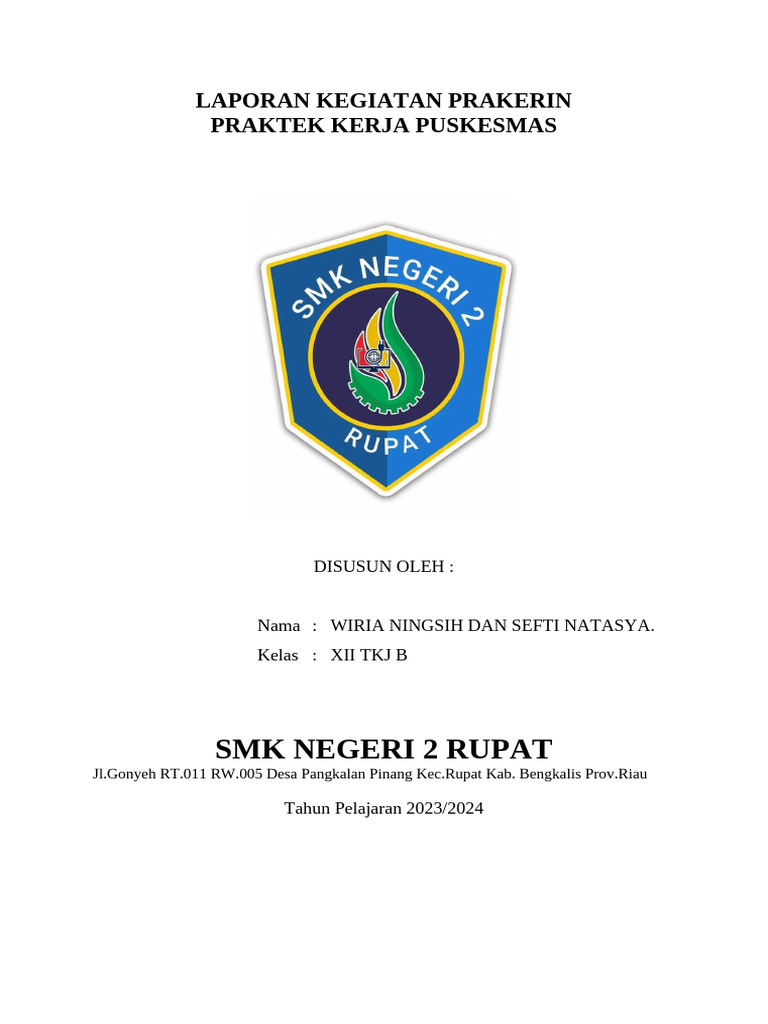 LAPORAN KEGIATAN Wiria | PDF