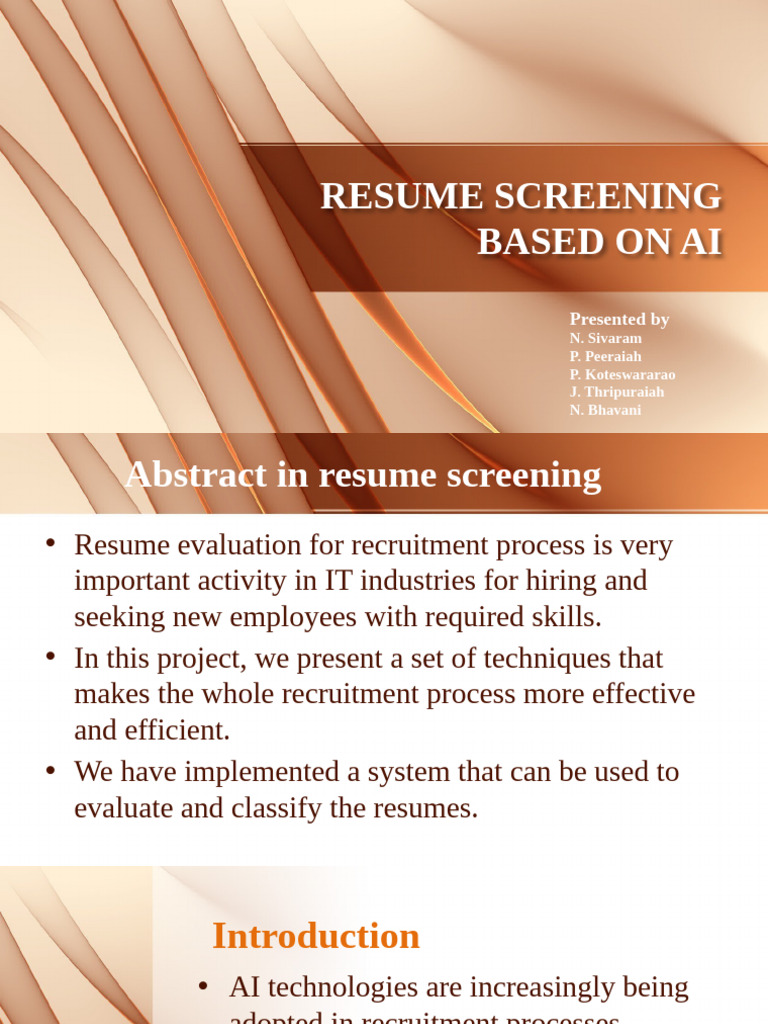 AI-Driven Resume Screening Insights | PDF | Business
