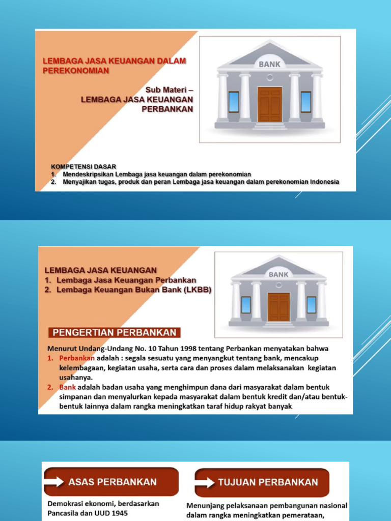 Lembaga Jasa Keuangan Bank | PDF