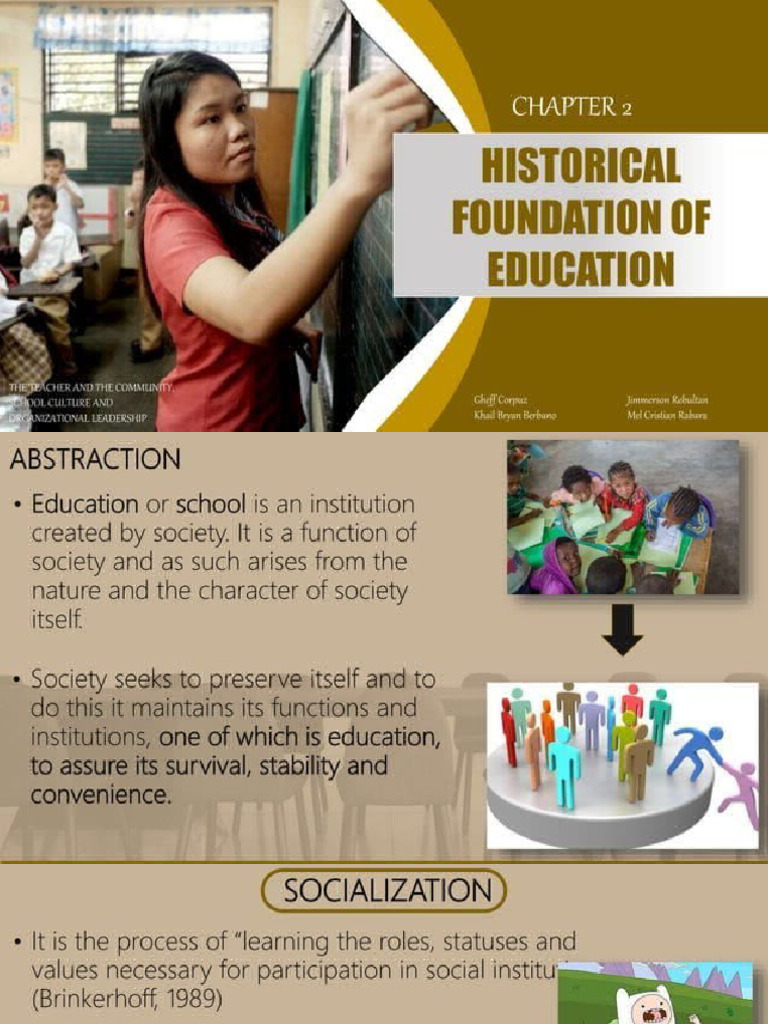 Week 3 Historical Foundation of Education | PDF