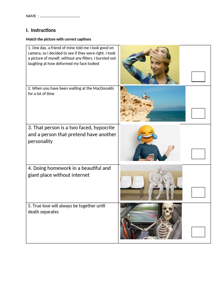 Caption Tasks | PDF