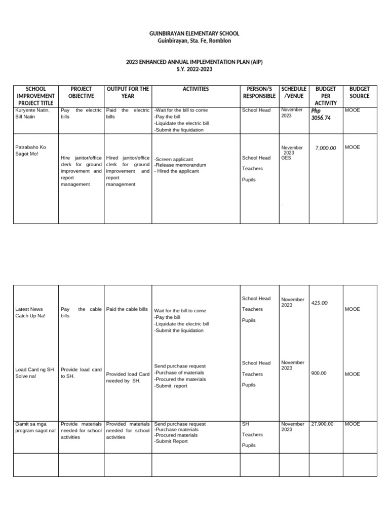 Supplemental AIP 2023 | PDF