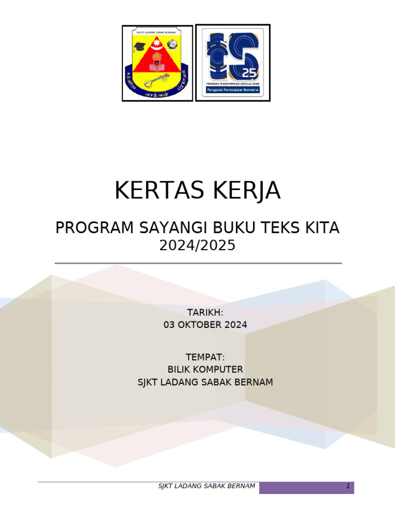 Kertas Kerja Kursus SPBT 2024 | PDF