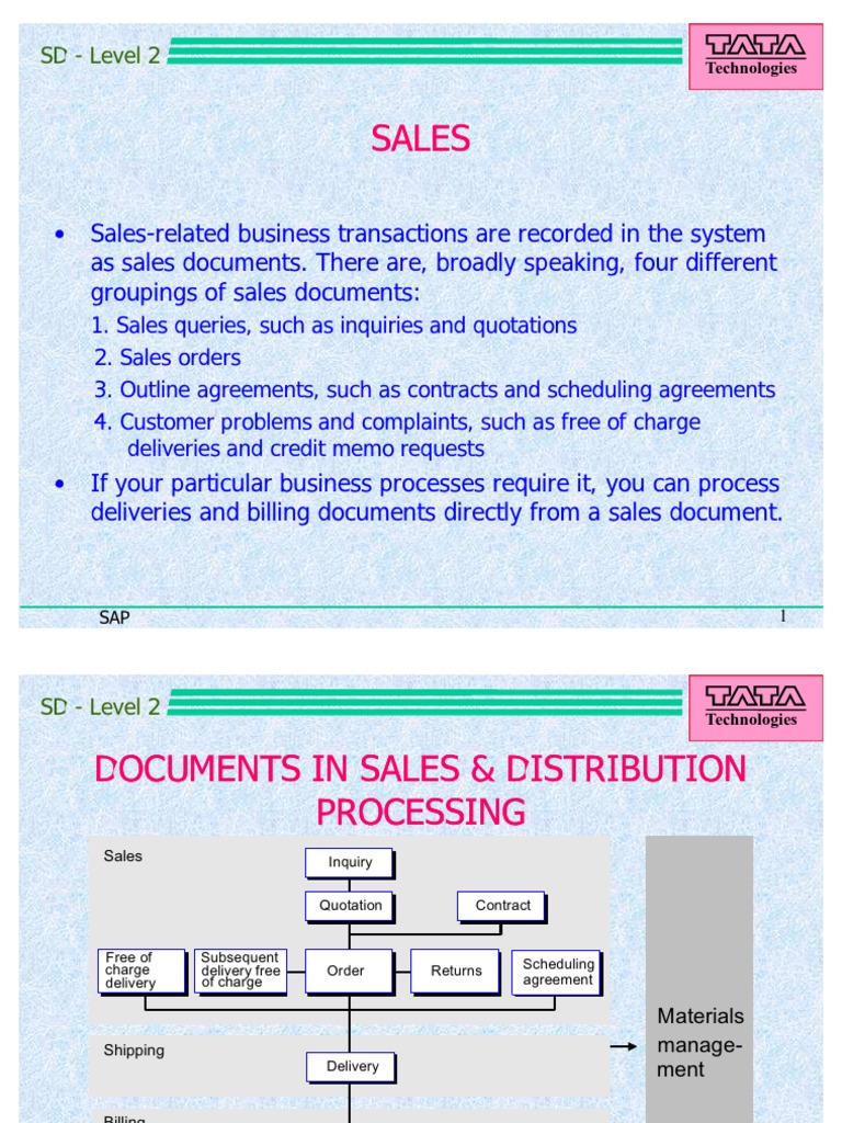 Sales Document Overview and Examples | PDF | Invoice | Business
