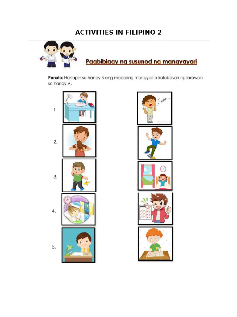 Activities in Filipino 2 | PDF