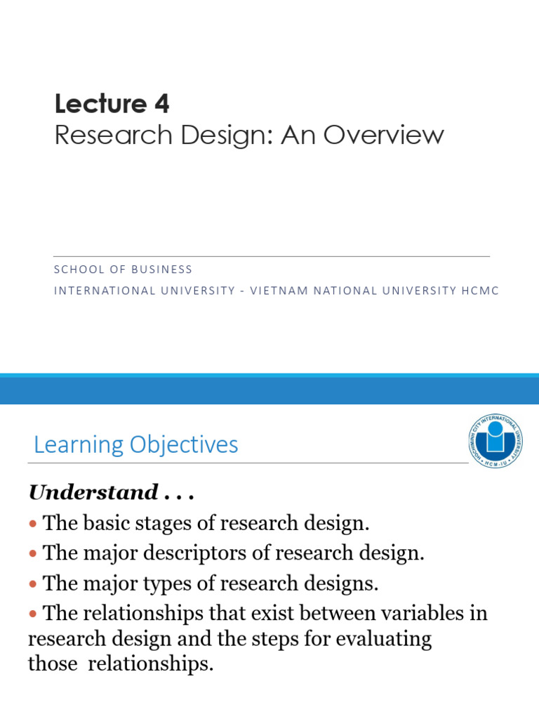2022 Lecture4 Chapter6 Research Design | PDF | Experiment | Statistics