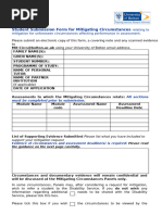 Ifoa - Mitigating Circumstances Form 042023 | PDF