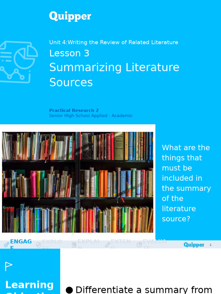Summarizing Literature Sources | PDF | Methodology | Qualitative Research