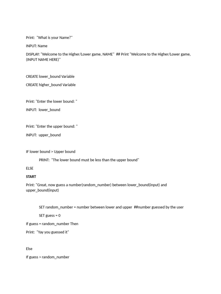 4-3 Assignment Pseudocode Revisited | PDF