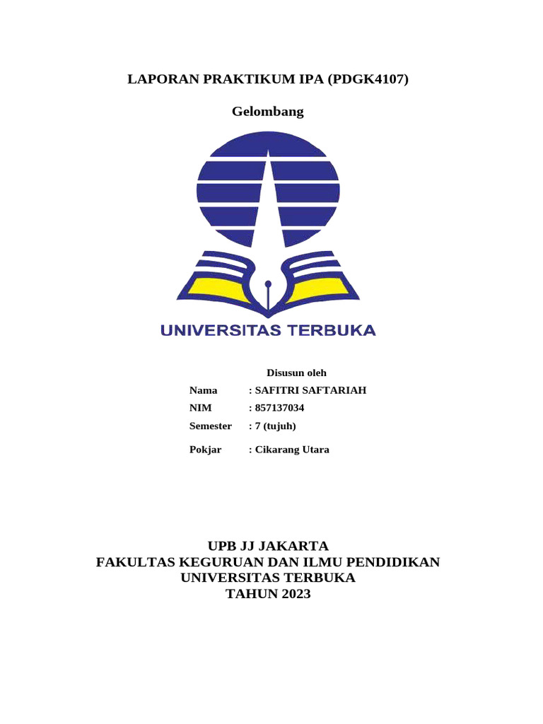 (TM2) LAPORAN PRAKTIKUM IPA Gelombang | PDF | Ilmu Sosial | Kajian Bahasa Asing